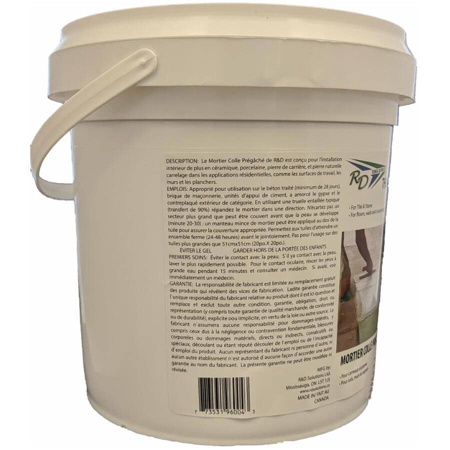 R&D Pre-Mixed Thinset Tile Mortar - White | Home Hardware