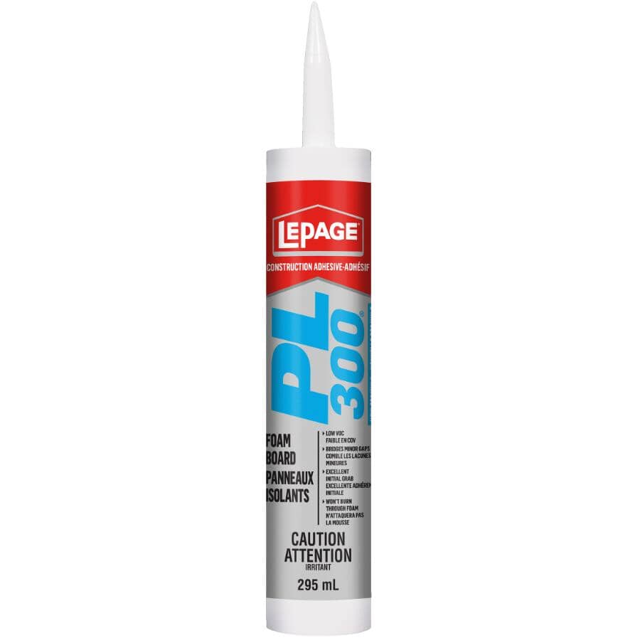LEPAGE PL 300 Latex Foam Board Construction Adhesive | Home Hardware