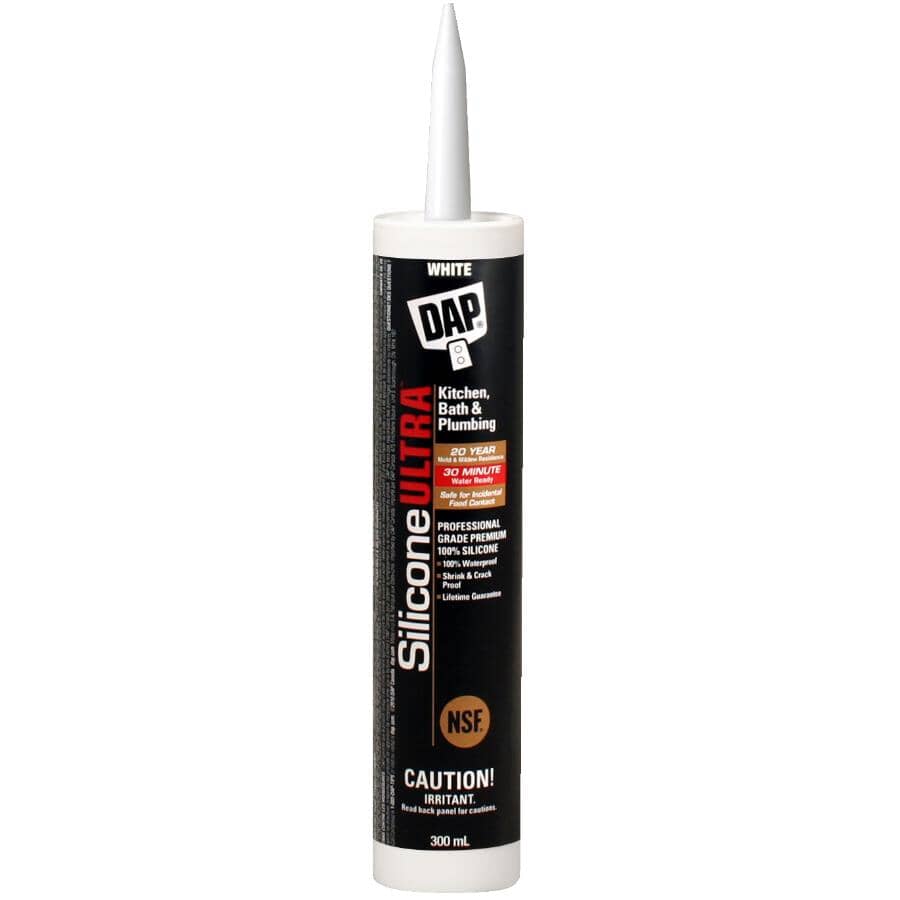 DAP Silicone Ultra Kitchen, Bath & Plumbing Sealant | Home Hardware