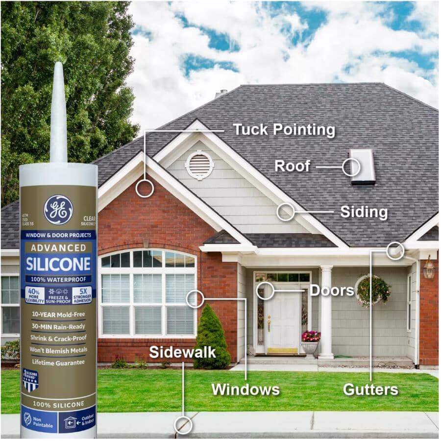 GE Multi Purpose Silicone II Sealant | Home Hardware
