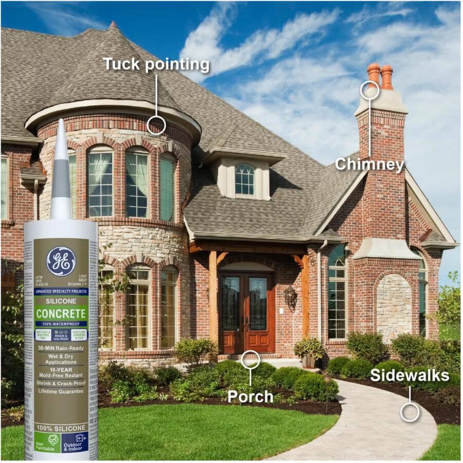 GE Concrete & Masonry Silicone II Sealant | Home Hardware