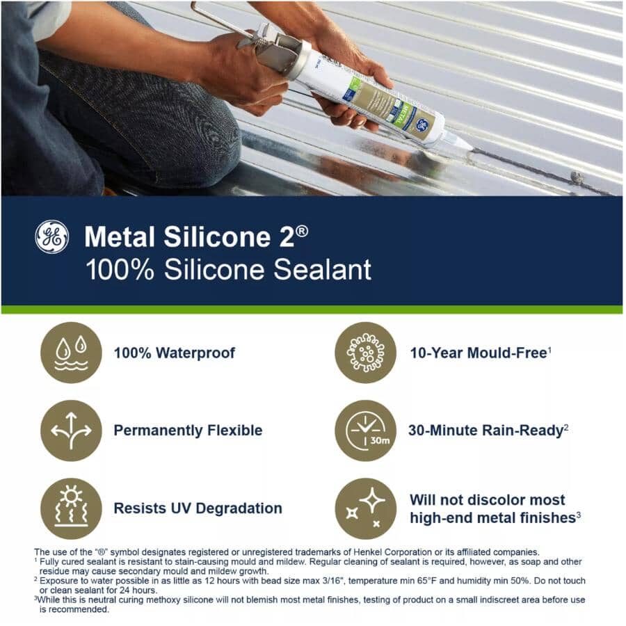GE Multi Purpose Silicone II Sealant | Home Hardware