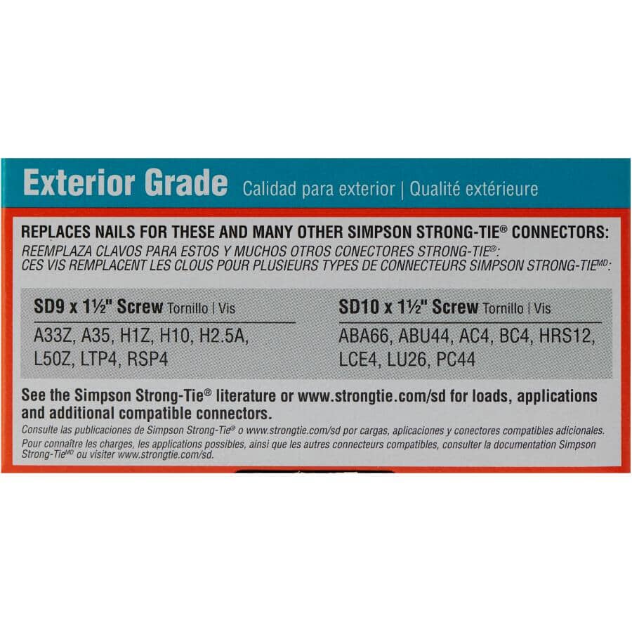 SIMPSON STRONG-TIE 1-1/2" #9 Structural Connector Screws | Home Hardware