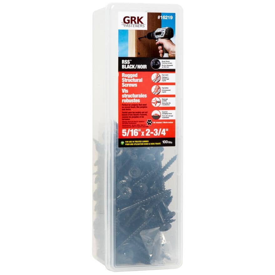 GRK FASTENERS 5/16" x 2-3/4" RSS Star Drive Structural Wood Screws ...