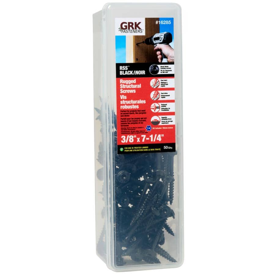 GRK FASTENERS 3/8" x 7-1/4" RSS Star Drive Structural Wood Screws ...