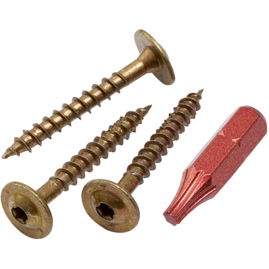 Paquet de 100 vis à structure Climatek pour armoire, no 8x1-1/4 po Grk ...