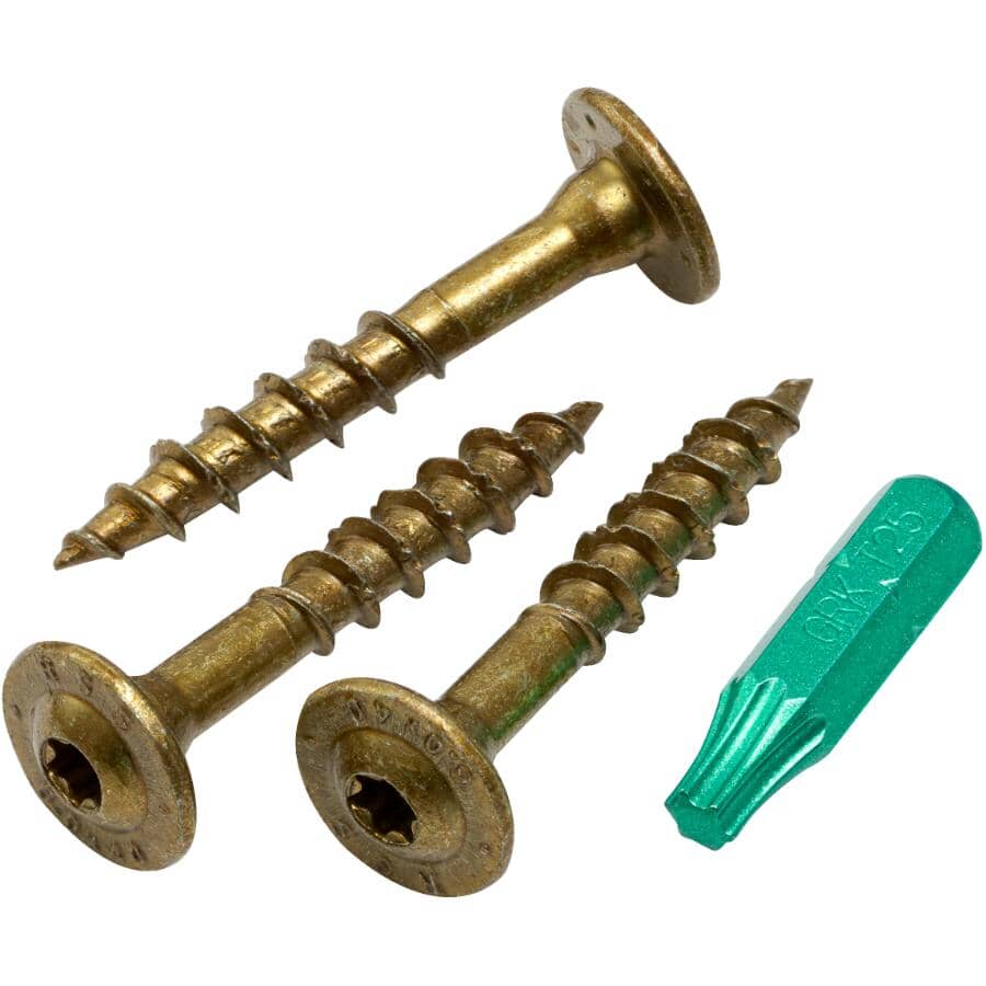 GRK FASTENERS 1/4 x 1-1/2" RSS Climatek Star Drive Structural Screws ...