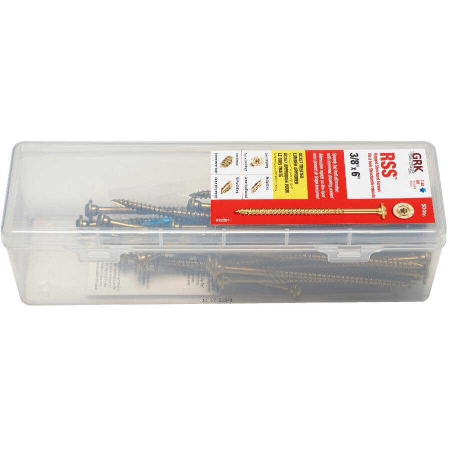 GRK FASTENERS 3/8 x 6" RSS Climatek Star Drive Structural Screws | Home ...