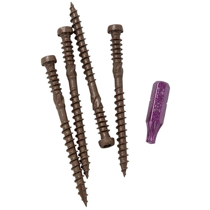 GRK FASTENERS #9 x 2-1/2" Climatek Star Drive Kameleon Brown Composite ...