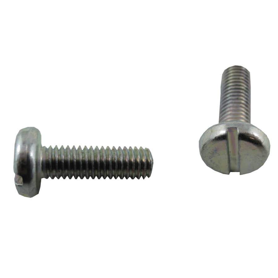 HOME PAK 5 Pack M5 x 16mm Zinc Plated Pan Slot Head Machine Screws ...