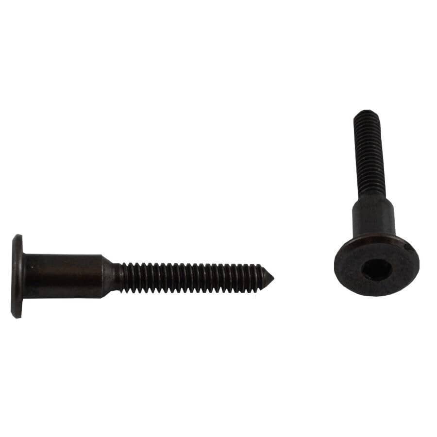 HOME PAK 2 Pack 1/4"-20 x 2" Antique Bronze Shoulder Connector Bolts ...