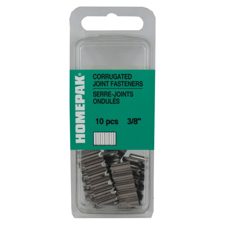 HOME PAK 10 Pack 3/8" Corrugated Joint Fasteners | Home Hardware