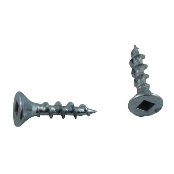 HOME BUILDER 100 Pack #8 x 3/4" Flat Head Zinc Plated Particle Board ...