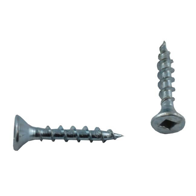 HOME BUILDER 100 Pack #8 x 1" Flat Head Zinc Plated Particle Board ...