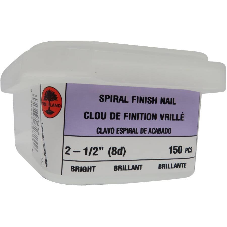 TREE ISLAND 150 Pack 2-1/2" Ardox Spiral Finishing Nails | Home Hardware