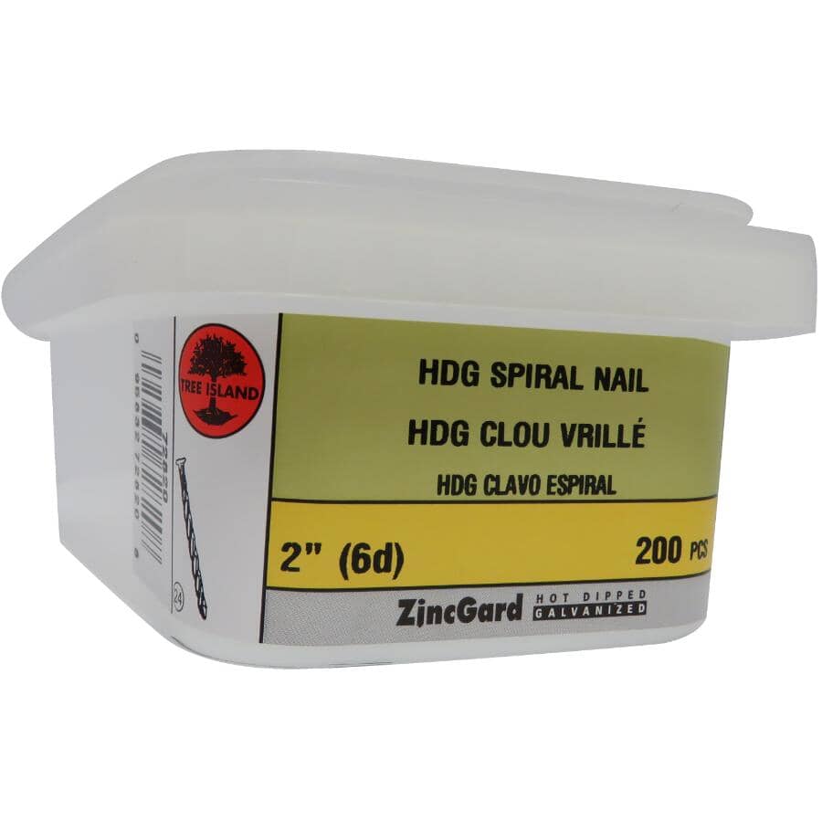 TREE ISLAND 2" Hot Galvanized Ardox Spiral Nails | Home Hardware