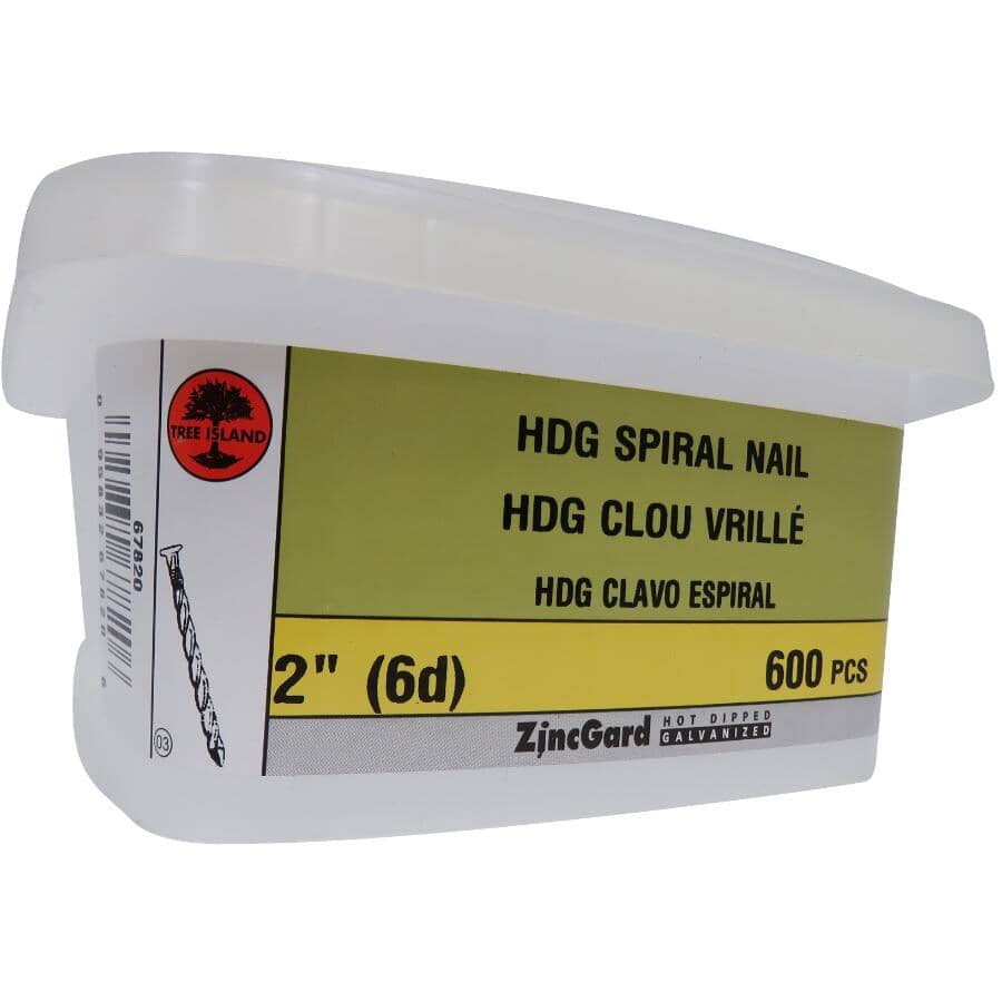 TREE ISLAND 2" Hot Galvanized Ardox Spiral Nails | Home Hardware