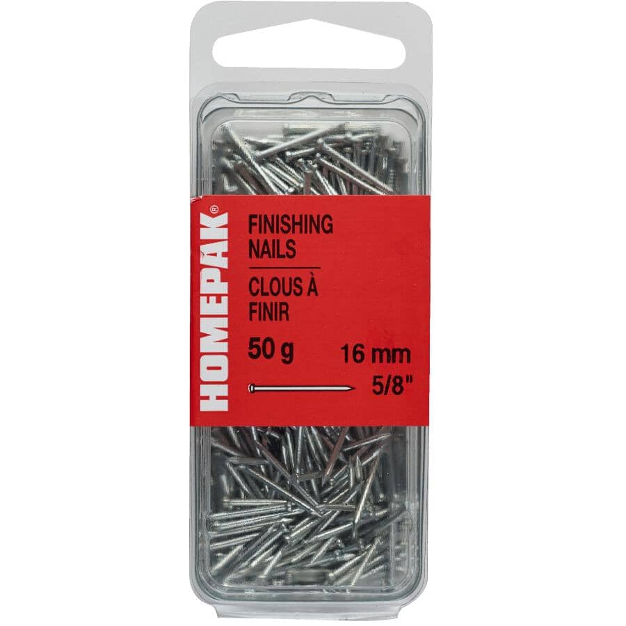 HOME PAK 50g 5/8" x 18 Ga. 16mm Finishing Nails | Home Hardware