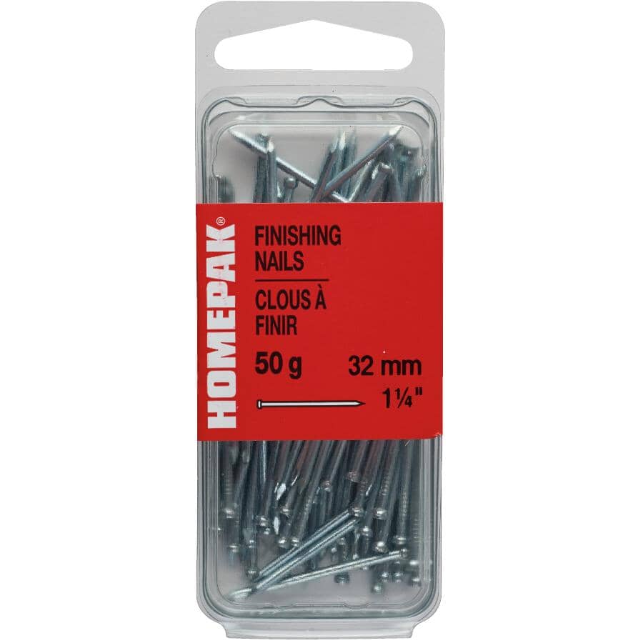 HOME PAK 50g 1-1/4" x 16 Ga. 32mm Finishing Nails | Home Hardware