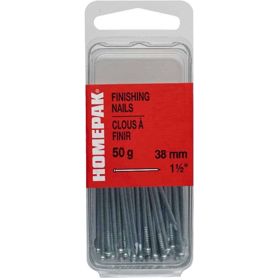 HOME PAK 50g 1-1/2" x 15 Ga. 38mm Finishing Nails | Home Hardware