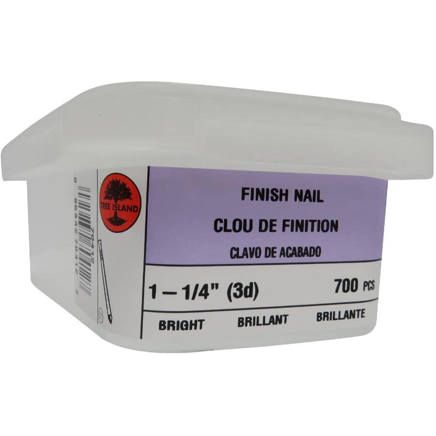 TREE ISLAND 700 Pack 1-1/4" x 15.5 Ga. Finishing Nails | Home Hardware