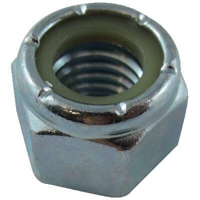 HOME BUILDER 50 Pack 1/2-13 #2 Zinc Plated Nylon Insert Coarse Lock ...