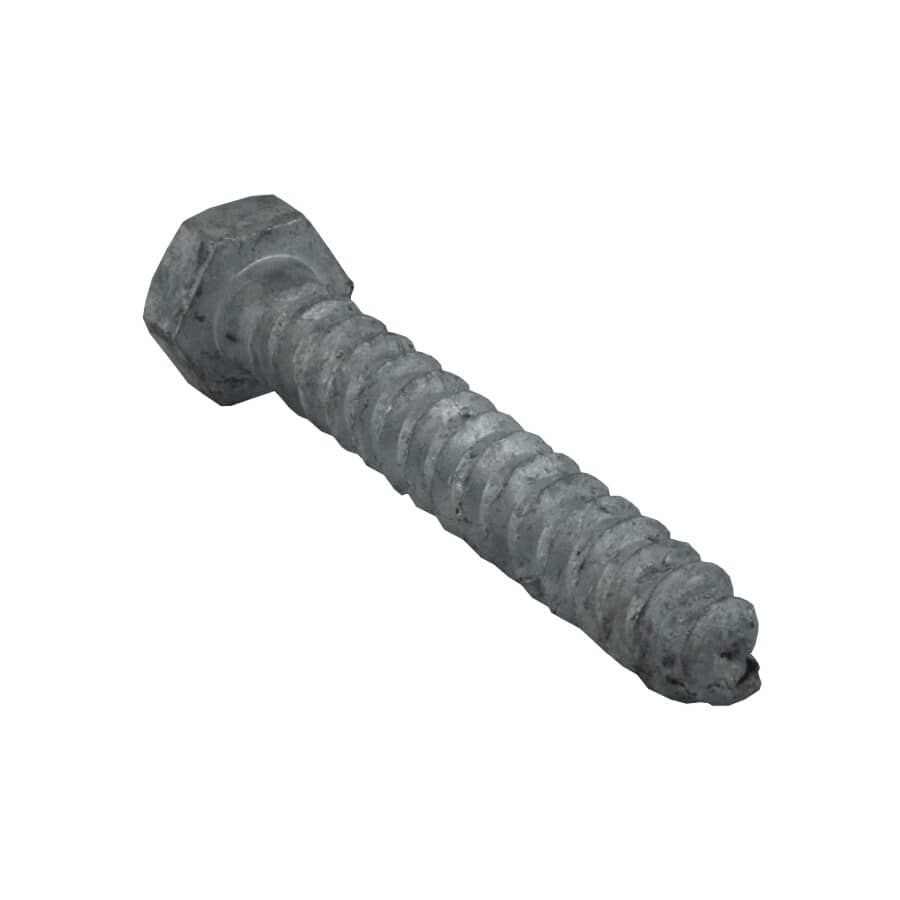 HOME BUILDER 500 Box 3/8" x 2-1/2" Galvanized Hex Lag Screws | Home ...
