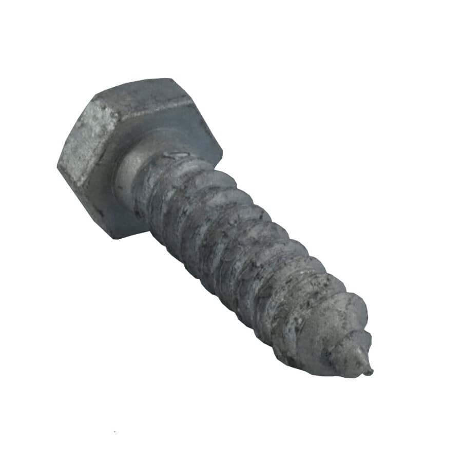 HOME BUILDER 250 Box 1/2" x 2-1/2" Galvanized Hex Lag Screws | Home ...