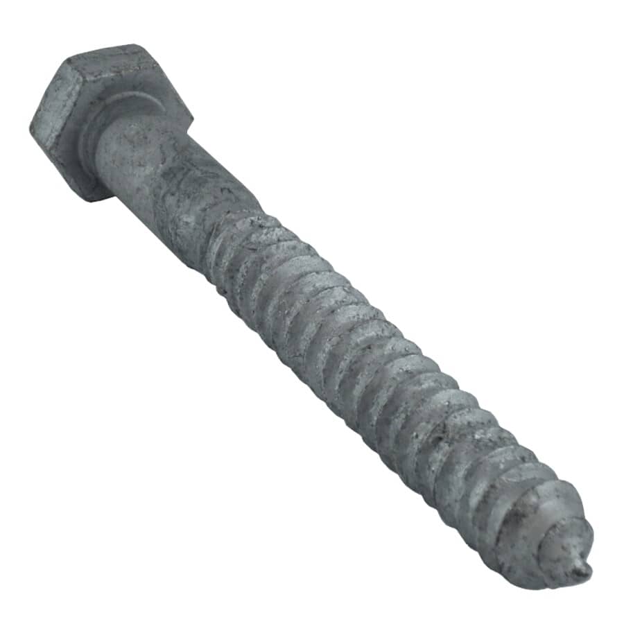 HOME BUILDER 150 Box 1/2" x 4-1/2" Galvanized Hex Lag Screws | Home ...