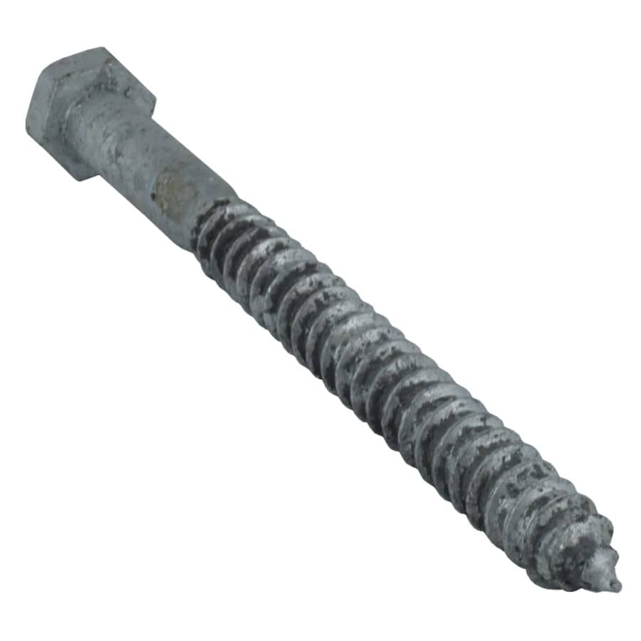 HOME BUILDER 125 Box 1/2" x 6" Galvanized Hex Lag Screws | Home Hardware