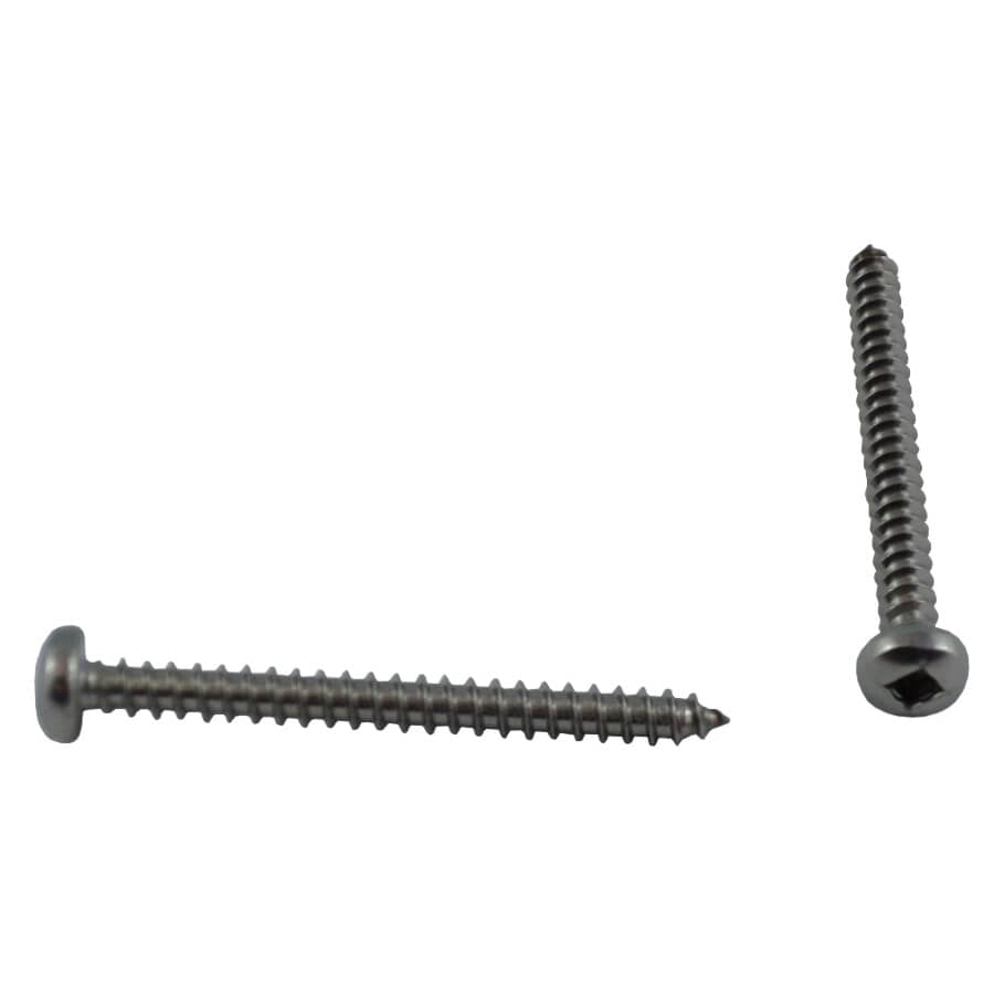 HOME PAK 20 Pack #6 x 1-1/2" Pan Head Socket Stainless Steel Tap Screws ...