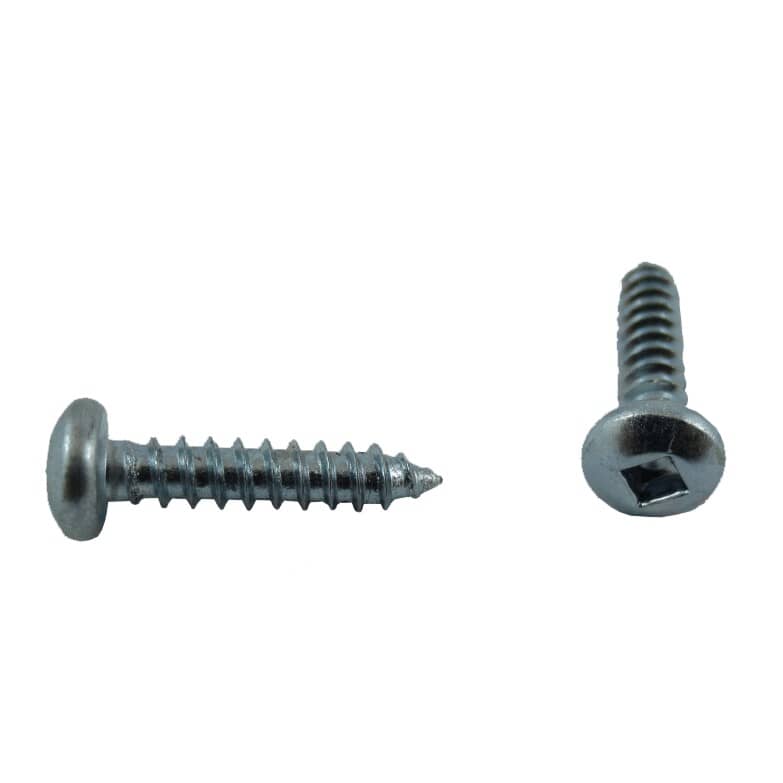 HOME BUILDER 100 Pack #4 x 3/8" Pan Head Socket Zinc Plated Tap Screws ...