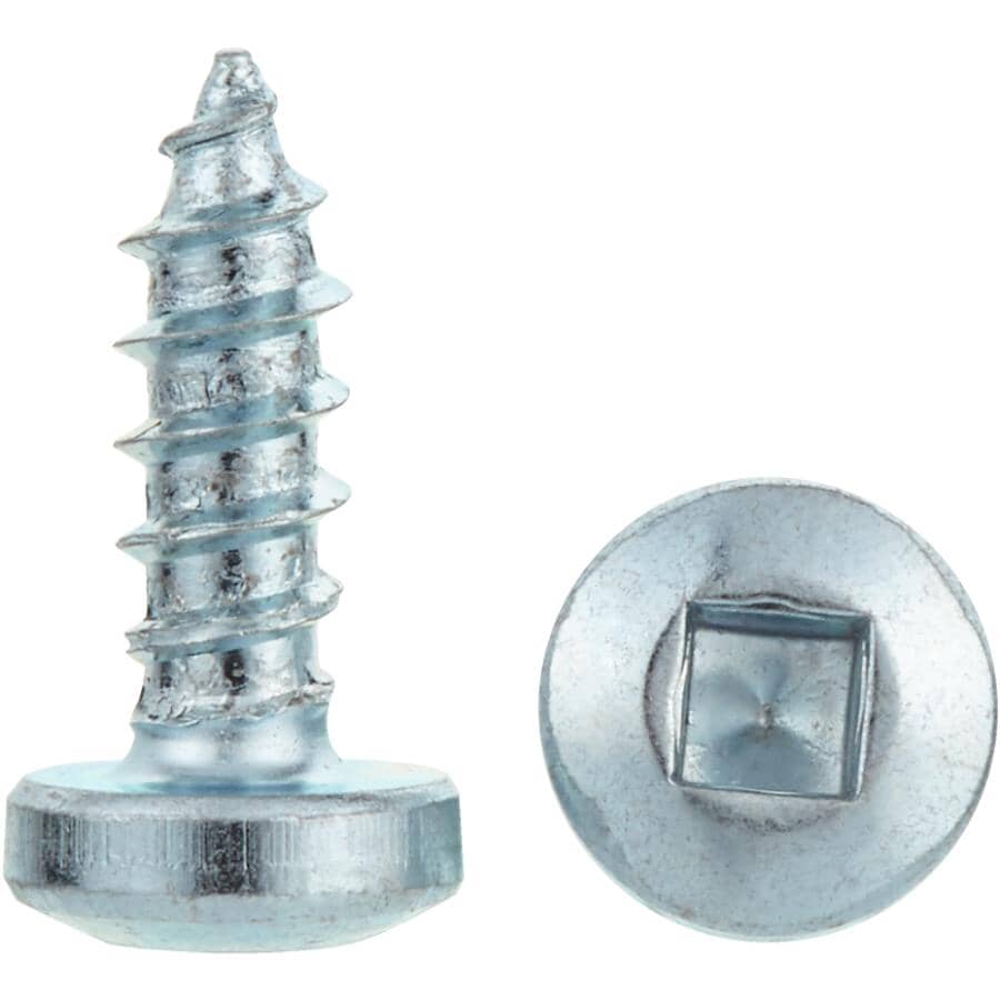 HOME BUILDER 100 Pack #8 x 1/2" Pan Head Socket Zinc Plated Tap Screws ...