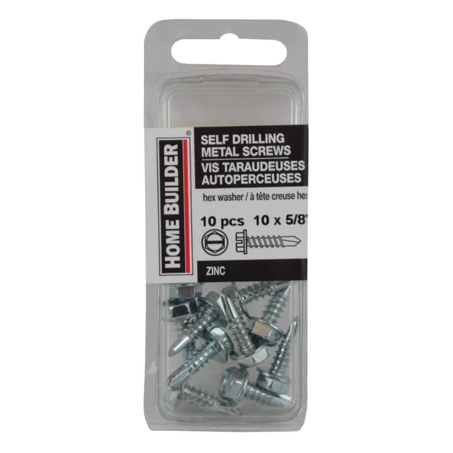 HOME BUILDER 10 Pack #6 x 3/8" Pan Head Self | Home Hardware