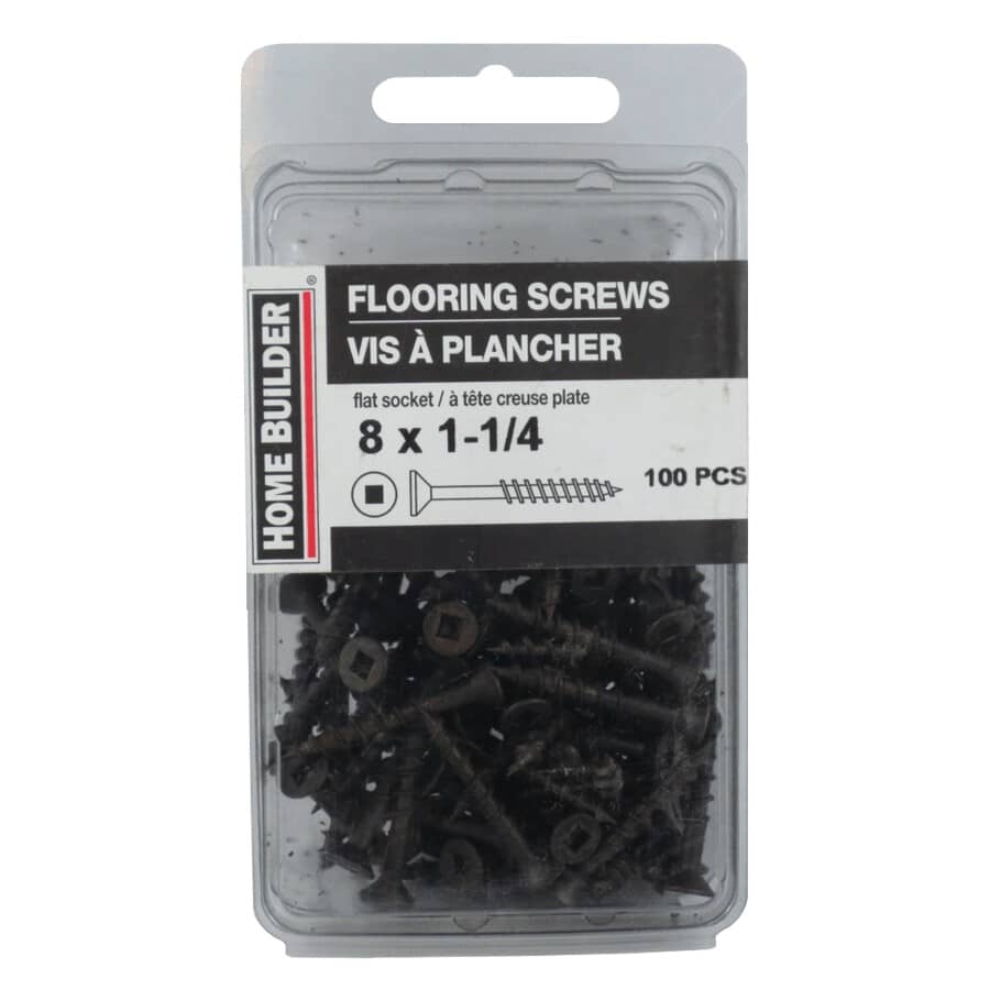 HOME BUILDER 100 Pack #8 x 1-1/4" Floor Screws | Home Hardware