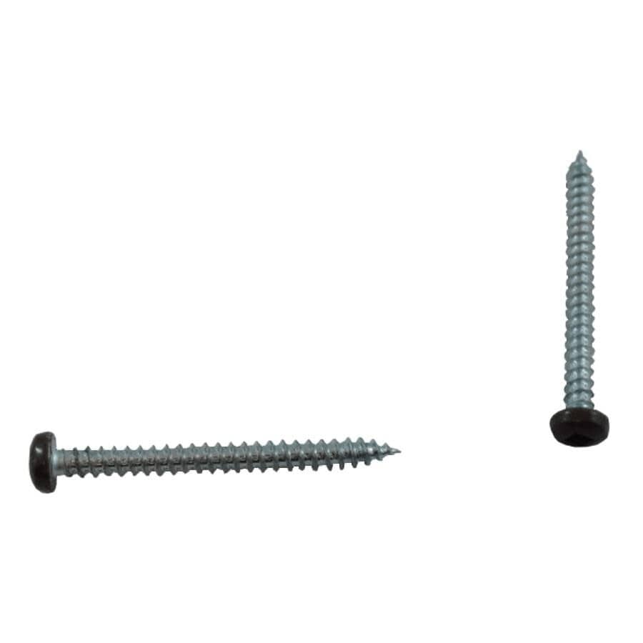 HOME BUILDER 100 Pack #6 x 1-1/2" Brown Pan Head Soffit Screws | Home ...