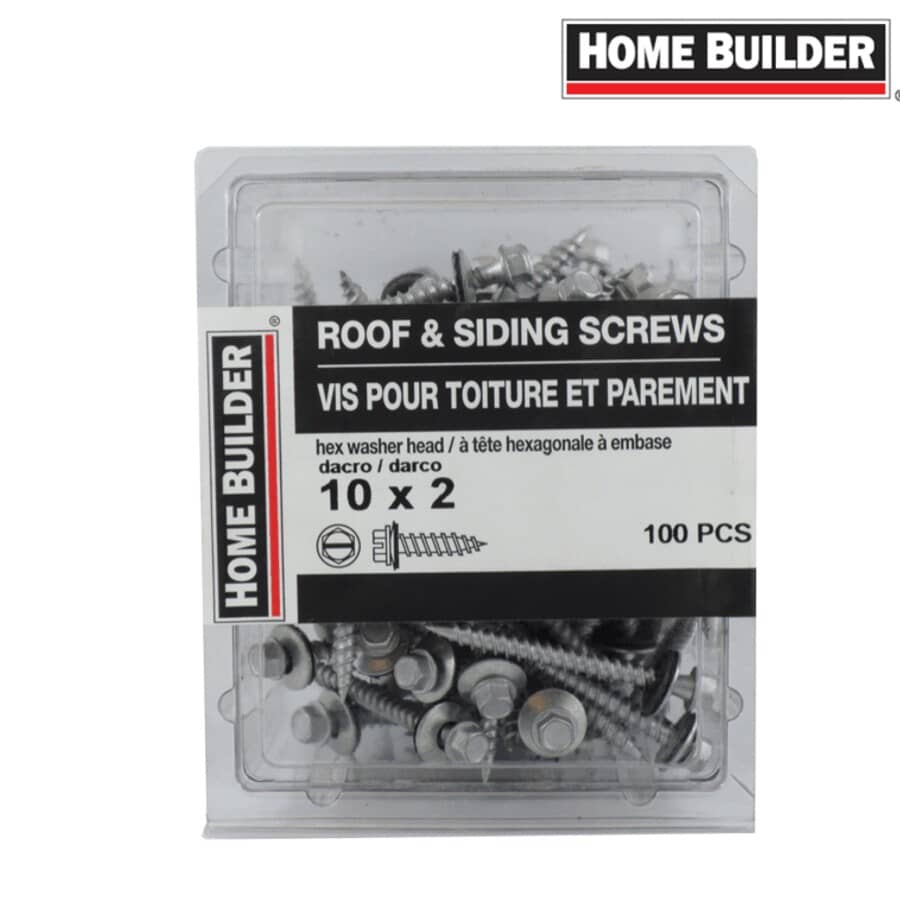 HOME BUILDER #10 x 2" Silver Roofing Screws | Home Hardware
