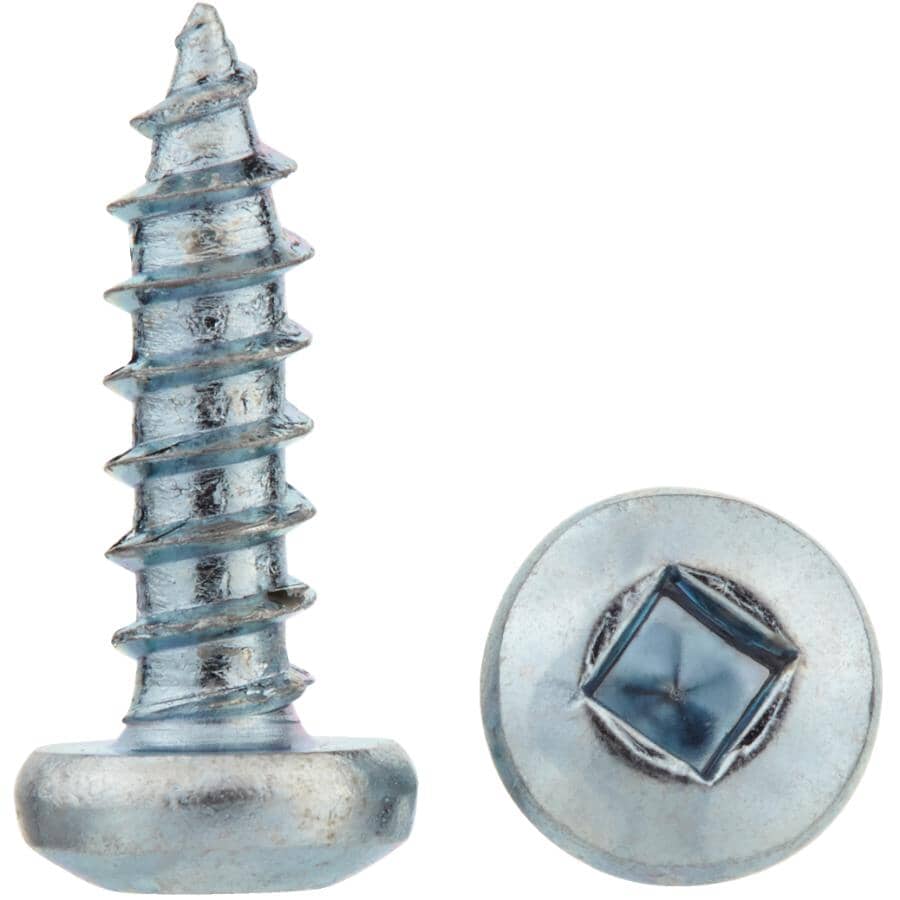 HOME PAK 10 Pack #6 x 1/2" Zinc Plated Round Head Socket Wood Screws ...