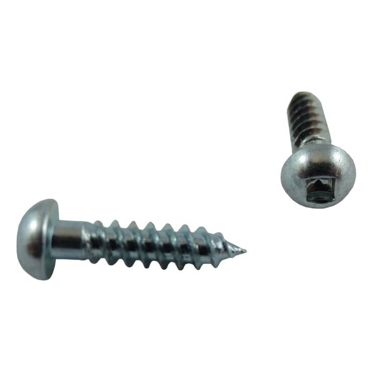 HOME PAK 10 Pack #4 x 1/2" Zinc Plated Round Head Socket Wood Screws ...