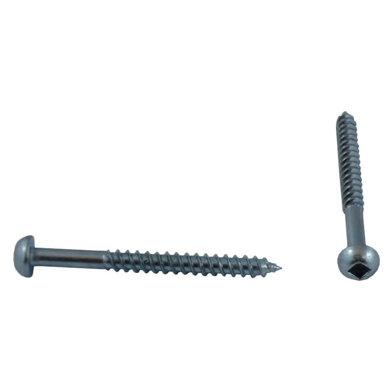 HOME PAK 10 Pack #6 x 1-1/2" Zinc Plated Round Head Socket Wood Screws ...