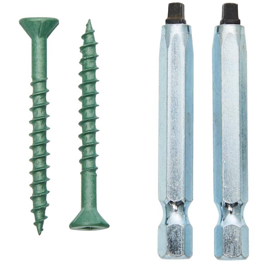 HOME BUILDER #8 x 2" Green Square Drive Deck Screws | Home Hardware