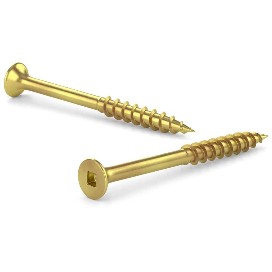 RELIABLE FASTENERS Vis tout usage plaquées zinc, no 8 x 3 po, jaune ...