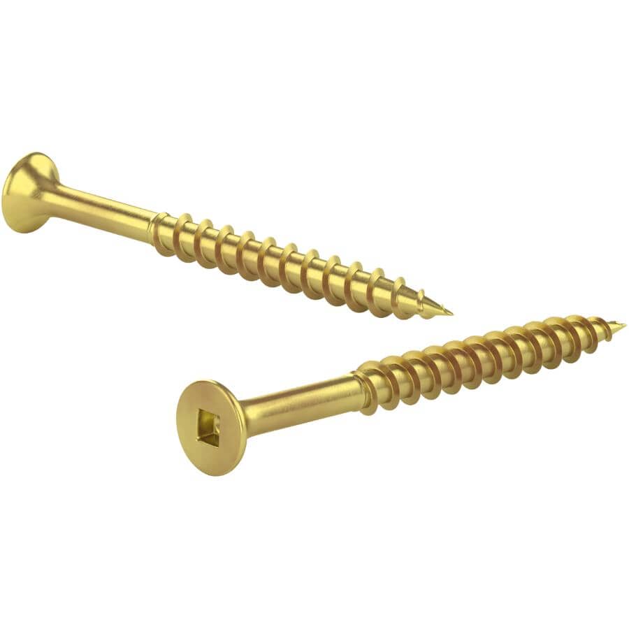 RELIABLE FASTENERS #8 x 3" Yellow Zinc All Purpose Screws | Home Hardware