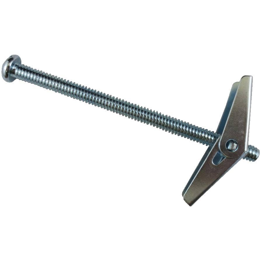 HOME BUILDER 2 Pack 1/4" x 4" Zinc Plated Toggle Wing Anchors | Home ...