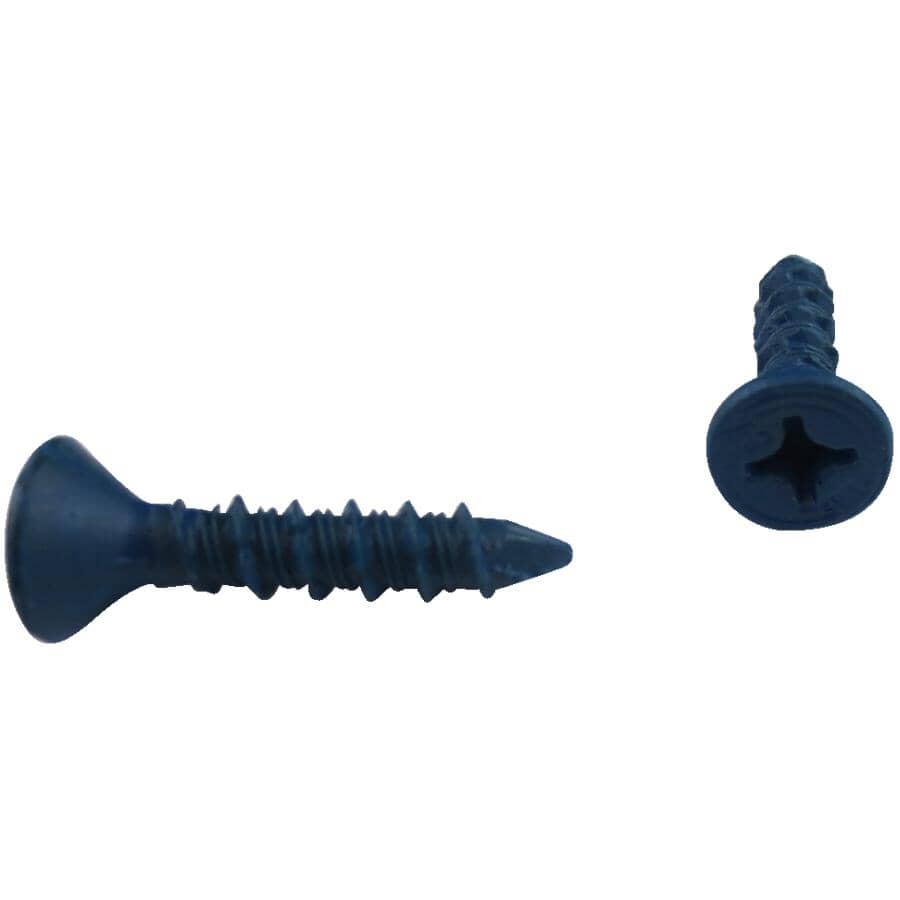 HOME BUILDER/TAPCON 1/4" x 1-1/4" Star Concrete Screws with Bit | Home ...