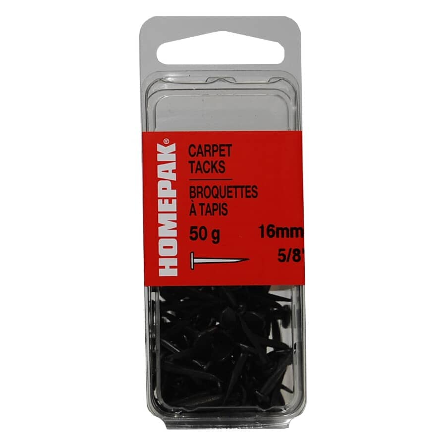 HOME PAK 1.75 Ounce 16mm Blued Carpet Tacks | Home Hardware