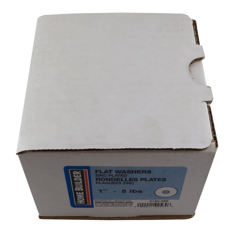 HOME BUILDER 1lb 1" Zinc Plated Flat Washers | Home Hardware