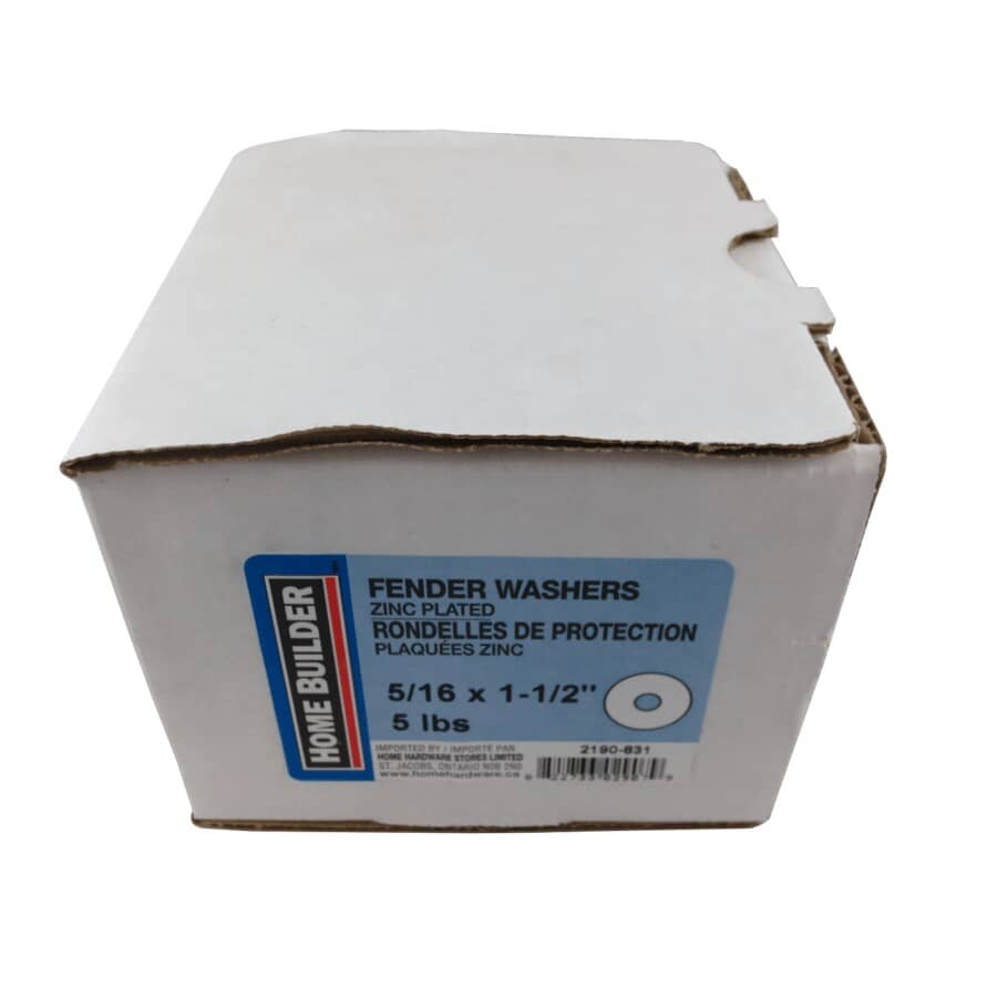 HOME BUILDER 5/16" x 1-1/2" Zinc Plated Fender Washer | Home Hardware