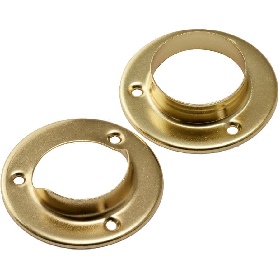 Builder'S Hardware 1 Pair Brass Pole Sockets | Home Hardware