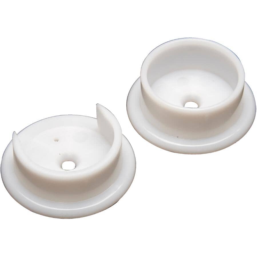 Builder'S Hardware 1 Pair 1-3/8" White Pole Sockets | Home Hardware